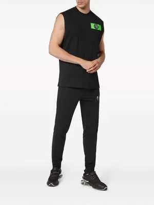 PLEIN SPORT Logo-plaque Tank Top - Black
