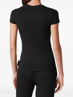 PLEIN SPORT Logo-patch Cotton T-shirt - Black
