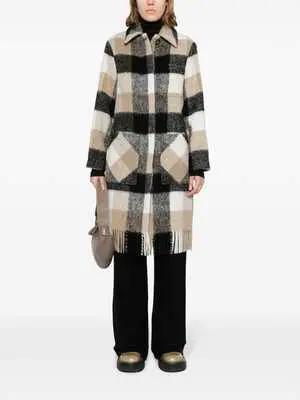 Woolrich Plaid Checked Coat