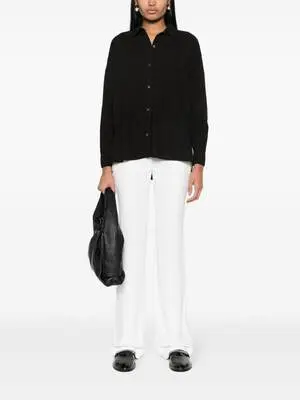JAMES PERSE Long-sleeve Cotton Shirt - Black