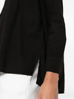 JAMES PERSE Long-sleeve Cotton Shirt - Black