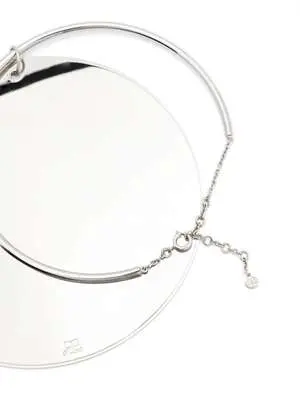 COURREGES Circular Pendant Tube Necklace