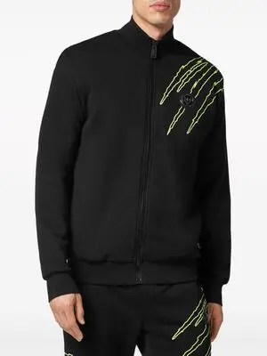 PLEIN SPORT Logo-print Cotton-blend Hoodie