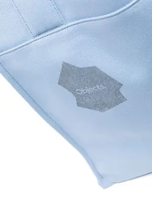 OBJECTS IV LIFE OBJECTS IV LIFE Logo-Print Cotton Tote Blue