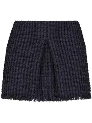 Dsquared2 Tweed Miniskirt - Blue