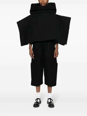 Comme Des Garçons Draped Wool Cape