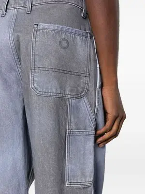 OBJECTS IV LIFE Two-tone Wide-leg Jeans