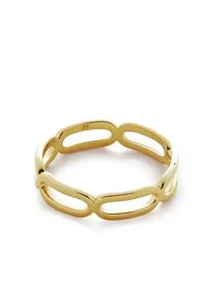 Monica Vinader Paperclip Stacking Ring - Gold
