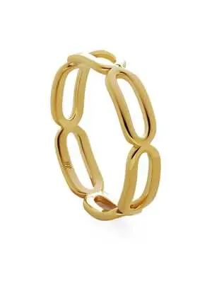Monica Vinader 18k Vermeil Paperclip Ring - Gold