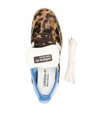 Adidas X Wales Bonner Samba Leopard Print Sneakers - Brown