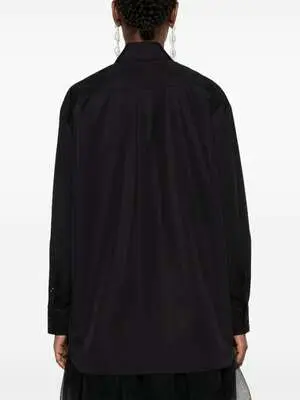 Simone Rocha Appliqué-detail Side Button-fastening Shirt