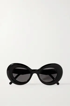Loewe Curvy Oversized Round-frame Sunglasses - Black