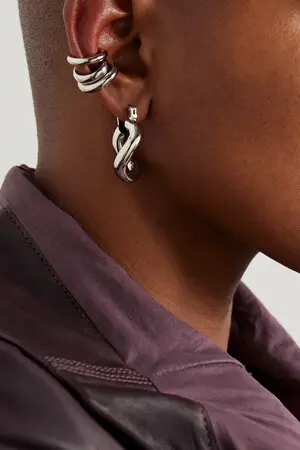 LAURA LOMBARDI Mini Anima Hoop Earrings