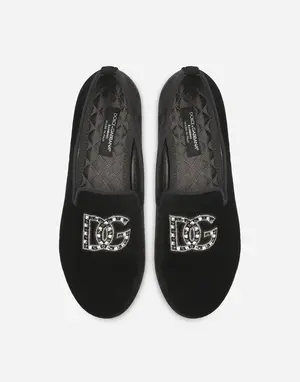 Dolce & Gabbana Velvet Slippers