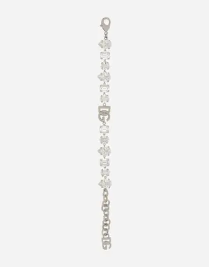 Dolce & Gabbana Dg Logo And Crystal Rhinestone Bracelet
