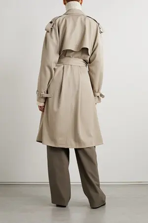 THE ROW June Belted Cotton-gabardine Trench Coat