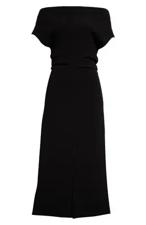 Proenza Schouler Off-the-shoulder Crepe Midi Dress