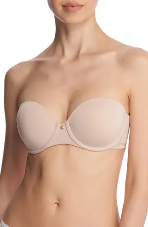 Natori Pure Luxe Strapless Contour Underwire Bra - Rose/pink