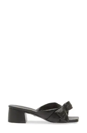 STUART WEITZMAN Sofia Bow Sandal - Black Leather