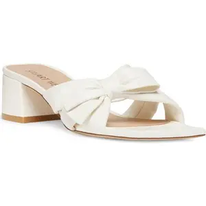 STUART WEITZMAN Stuart Weitzman Sofia Bow Sandal Cream Leather
