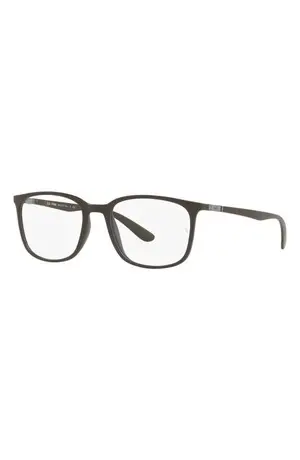 Ray-ban 54mm Square Optical Glasses - Brown