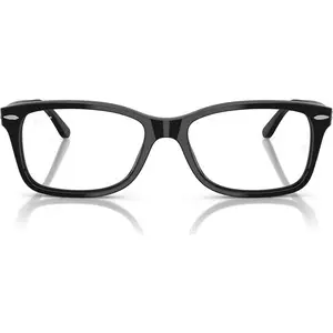 Ray-ban 53mm Square Frame Eyeglasses - Shiny Black