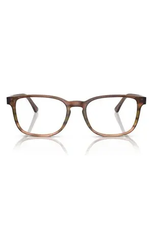 Ray-ban Ray-Ban 54mm Rectangle Eyeglasses Brown Gradient