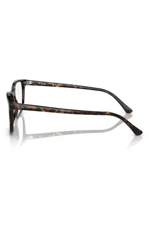 Ray-ban 54mm Rectangle Eyeglasses - Havana