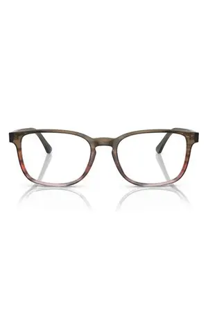 Ray-ban Ray-Ban 54mm Rectangle Eyeglasses Red