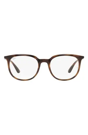 Ray-ban Ray-Ban 53mm Square Eyeglasses Havana