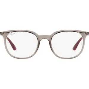 Ray-ban Ray-Ban 53mm Square Eyeglasses Transparent Grey