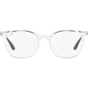 Ray-ban Ray-Ban 53mm Square Eyeglasses Transparent