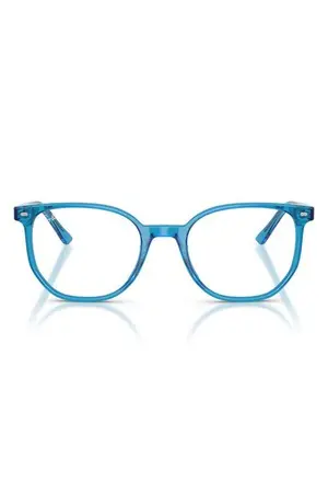 Ray-ban Elliot 52mm Irregular Optical Glasses - Blue
