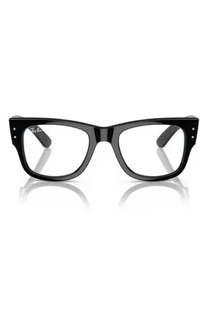 Ray-ban Mega Wayfarer 51mm Square Optical Glasses - Black
