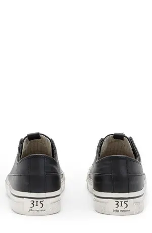 John Varvatos Laceless Low Top Sneaker - Black