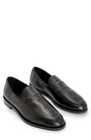 John Varvatos Leather Loafer - Black