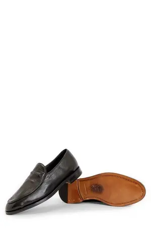 John Varvatos Leather Loafer - Black