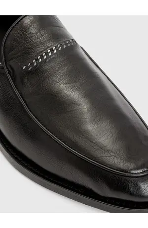 John Varvatos Leather Loafer - Black