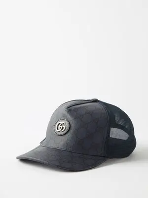 Gucci GG Supreme Canvas Baseball Cap - Blue