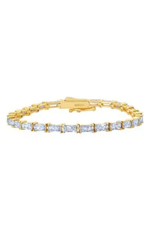 CRISLU Cubic Zirconia Tennis Bracelet - Yellow Gold