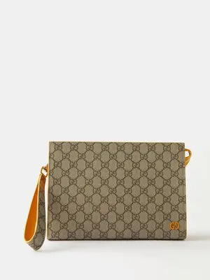 Gucci GG Supreme Canvas Coin Purse - Beige