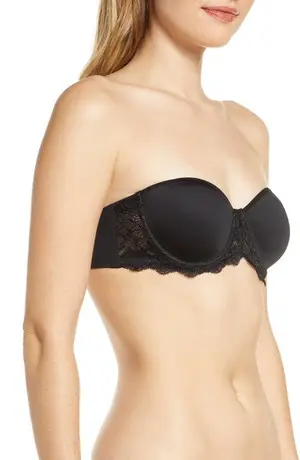 Simone Perele Caresse Strapless Underwire Bra - Black