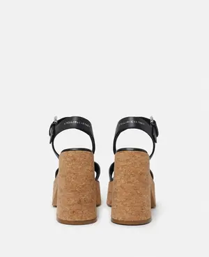 Stella McCartney Skyla Buckled Platform Sandals - Black