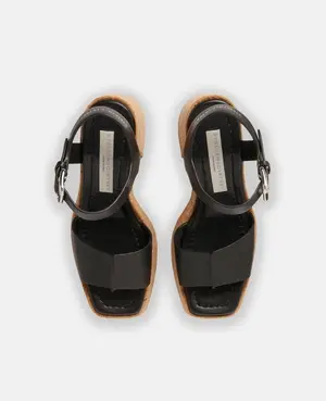 Stella McCartney Skyla Buckled Platform Sandals - Black
