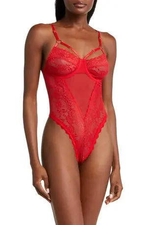 COQUETTE Lace & Mesh Teddy
