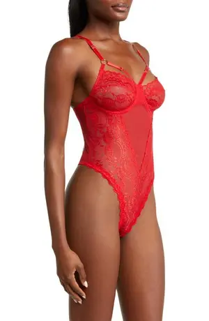 COQUETTE Lace & Mesh Teddy