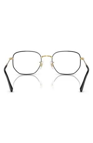 Ray-ban 51mm Optical Glasses - Black Gold