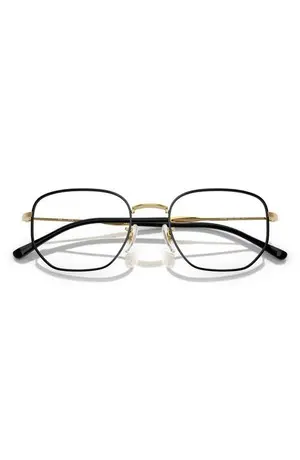 Ray-ban 51mm Optical Glasses - Black Gold