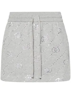 Gucci Crystal-embellished Interlocking G Mini Skirt
