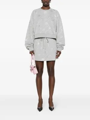Gucci Crystal-embellished Interlocking G Mini Skirt